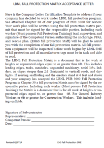 Chapter 30 – Fall Protection Program